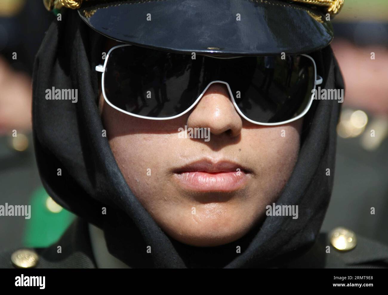 KABUL, Aug. 24, 2014 -- A newly-graduated female Afghan National Army ...