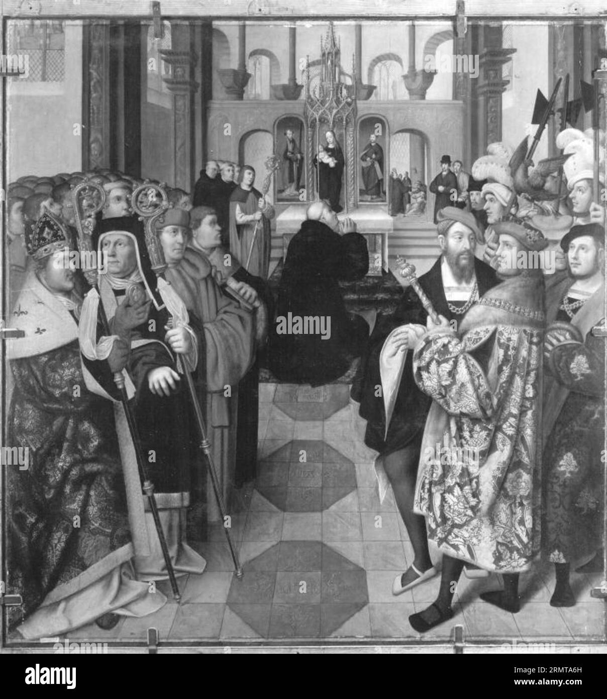 Bernhard auf dem reichstag zu speyer aussenseite Black and White Stock ...