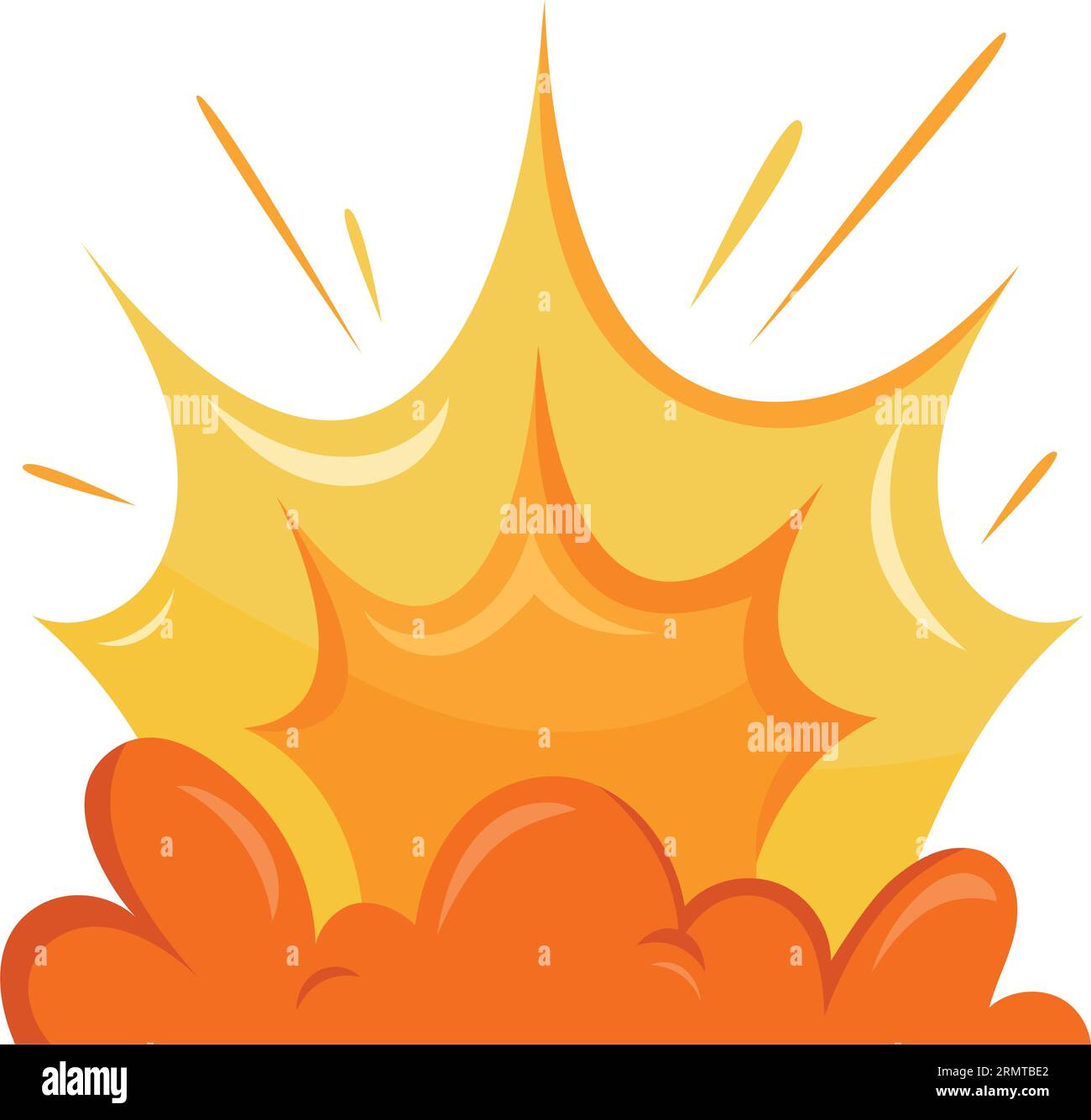 bomb explosion effect icon vector isolated Stock Vector Image & Art - Alamy