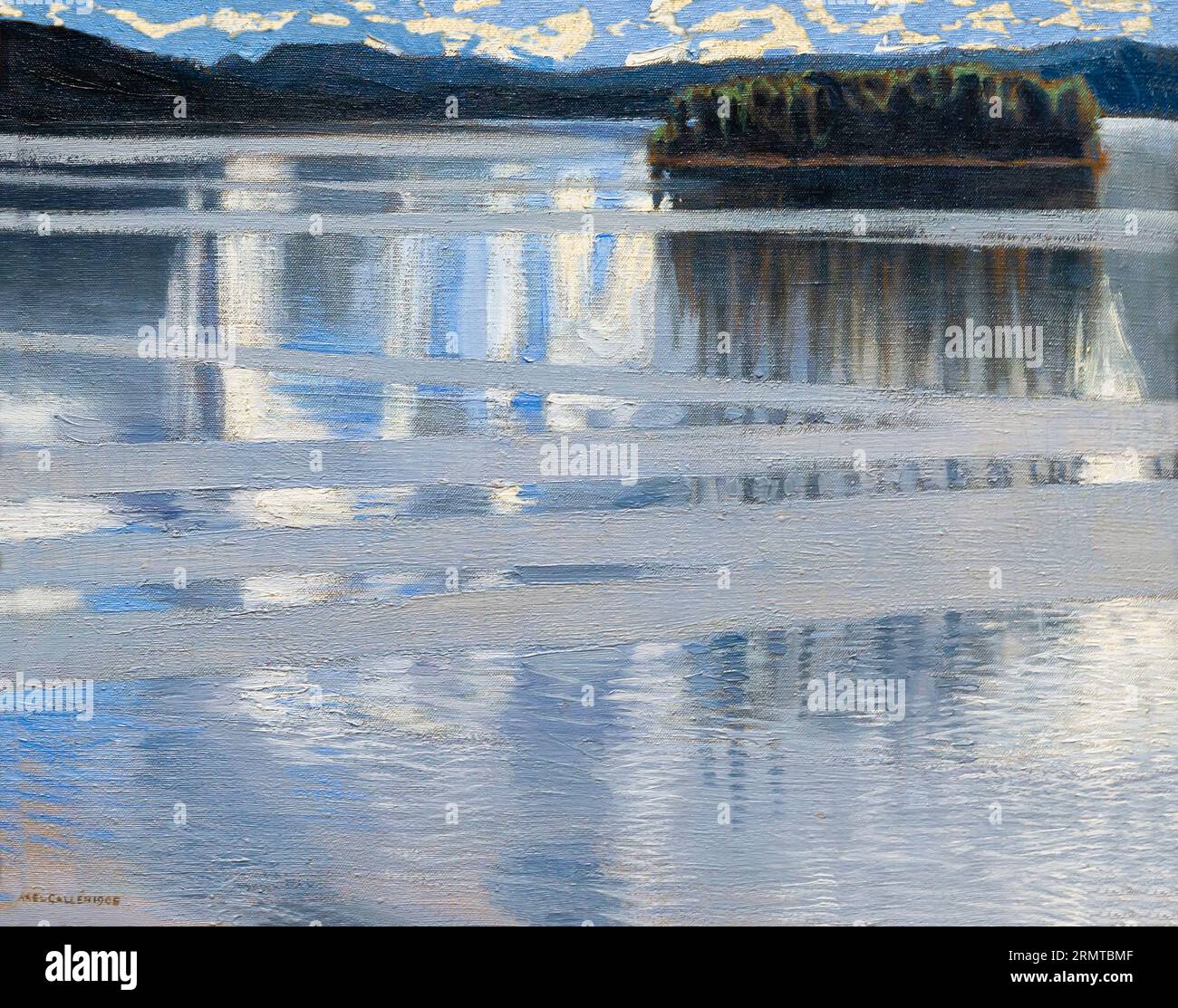 Lake Keitele, Akseli Gallen-Kallela, 1905 Stock Photo - Alamy