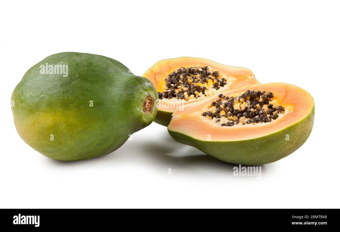 Papaw on white hi-res stock photography and images - Alamy