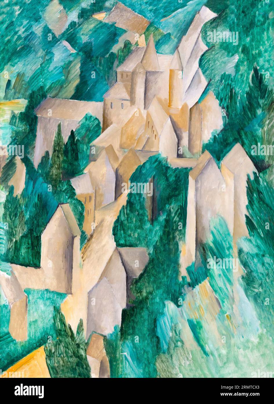 The Castle at La Roche-Guyon, Georges Braque, 1909, Moderna Museet ...
