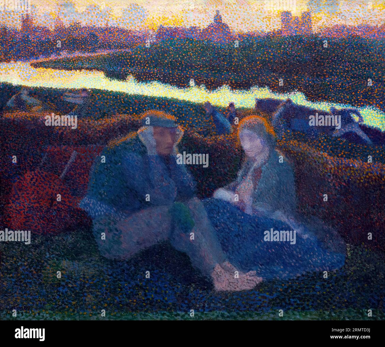 The Eve of the Strike, Dark Clouds, Jan Toorop, 1888-1889 Stock Photo ...