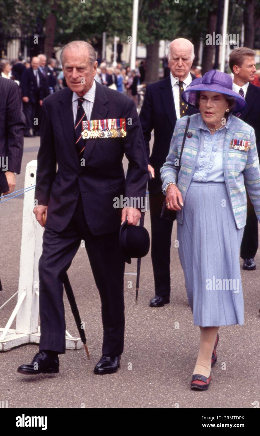 The Duke of Edinburgh and Countess Mountbatten, Burma Star at Horse ...
