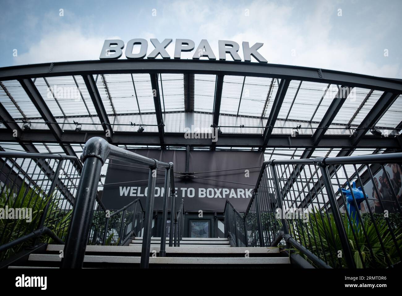 CROYDON, LONDON- AUGUST 29, 2023: BoxPark Croydon- Innovative retail ...