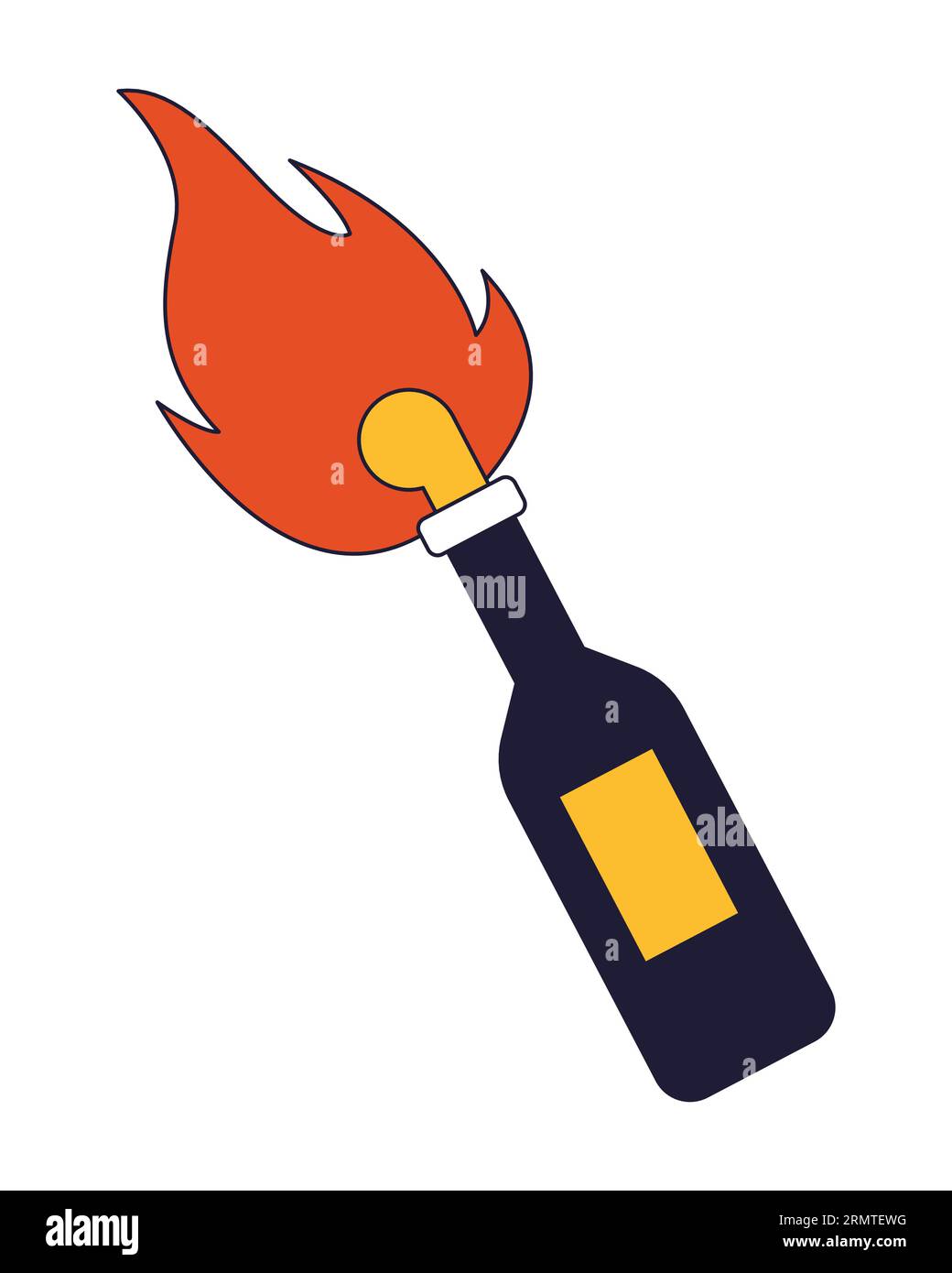Molotov cocktail clipart Stock Vector Images - Alamy