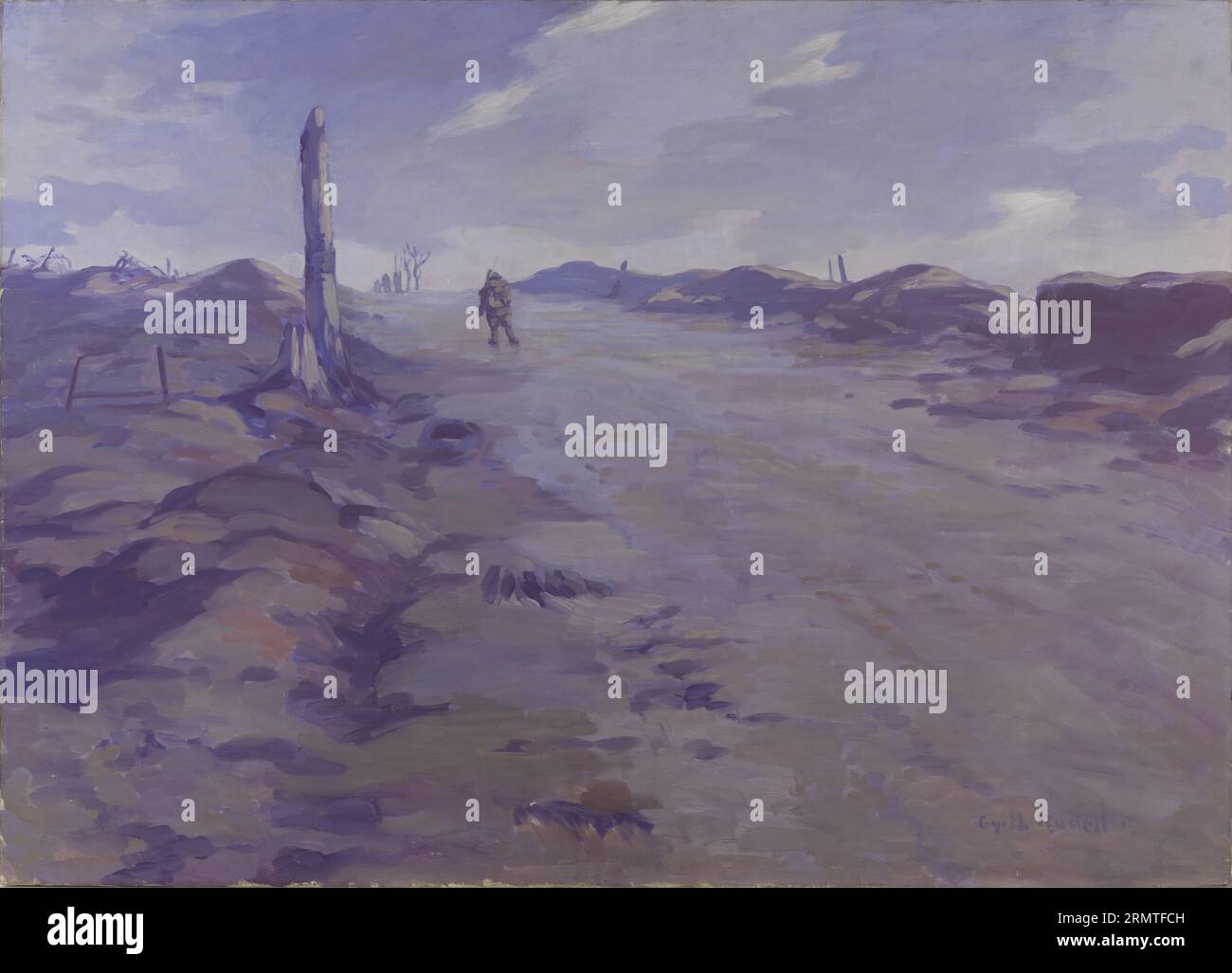 The Crest of Vimy Ridge (1918) February 1918 by Gyrth Russell Stock ...