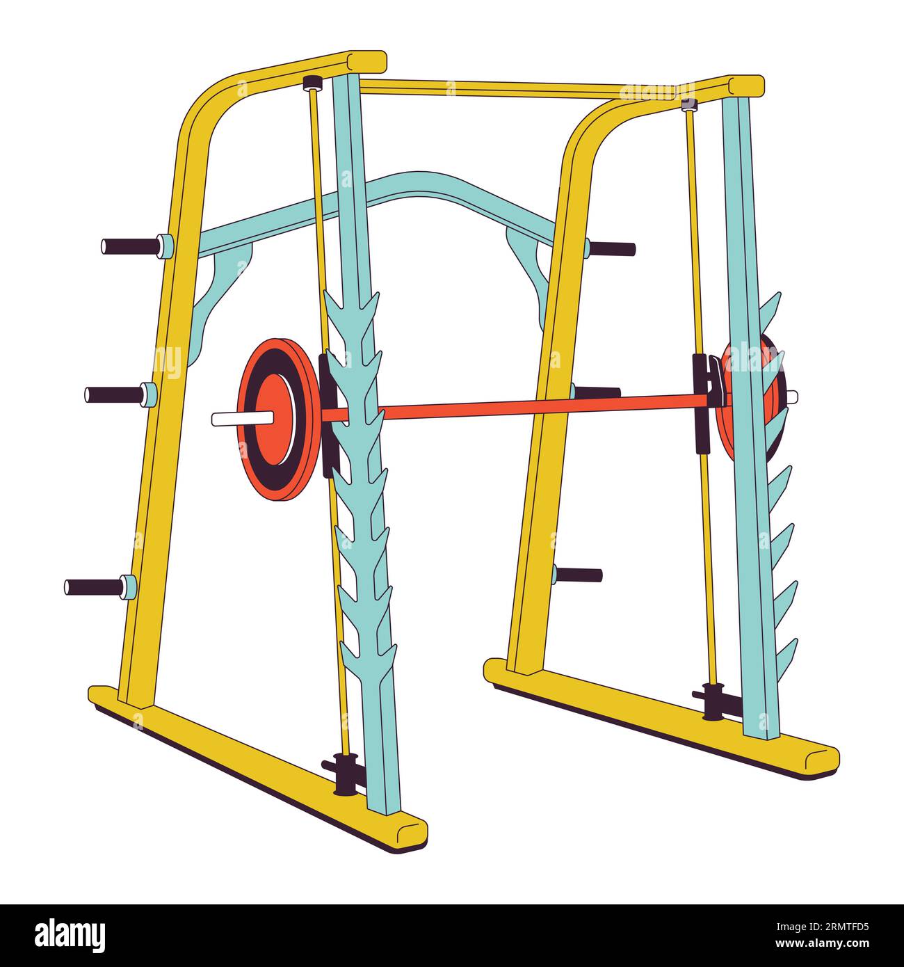 Individual barbell weights Stock Vector Images - Alamy