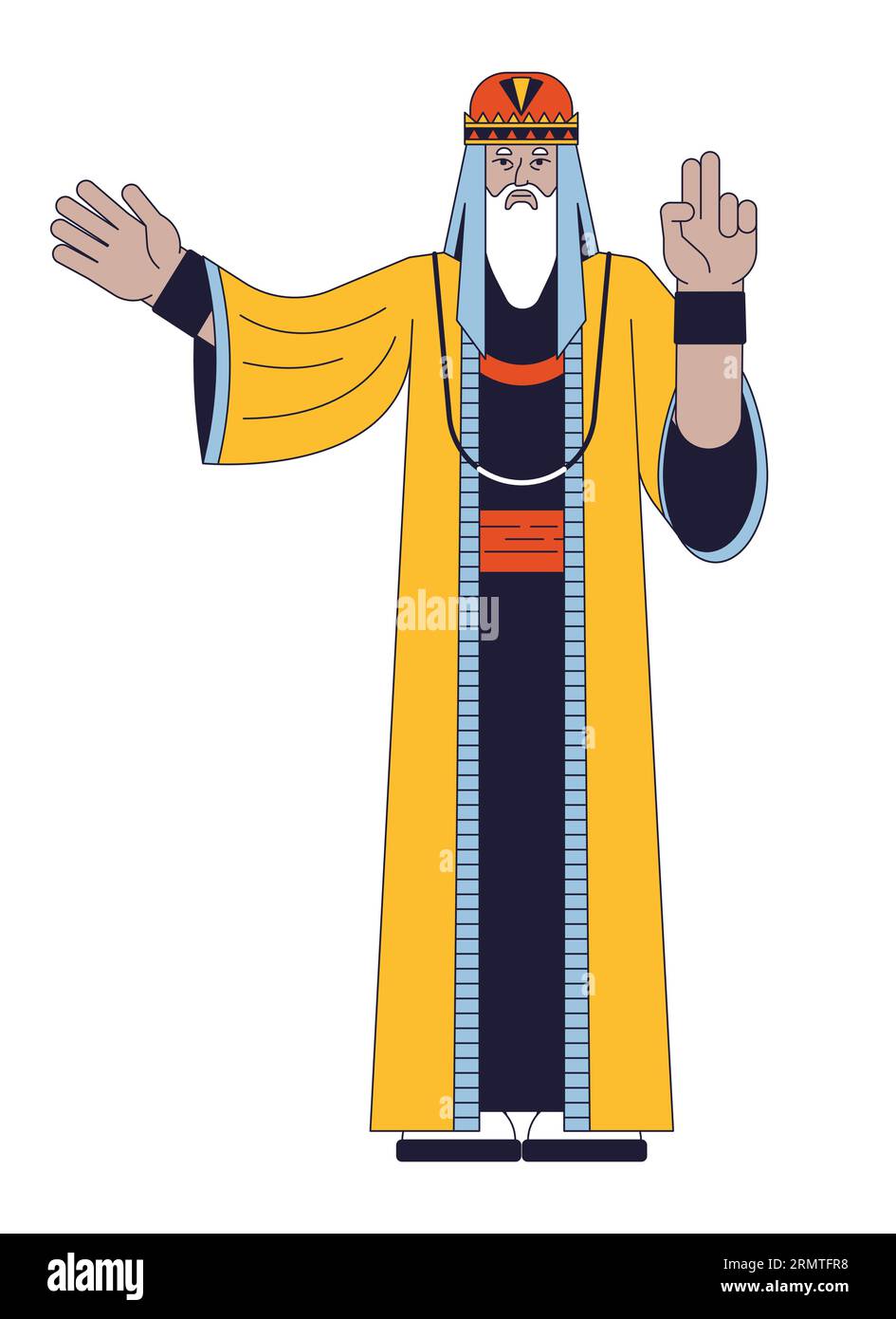 Old sage thinking Stock Vector Images - Alamy