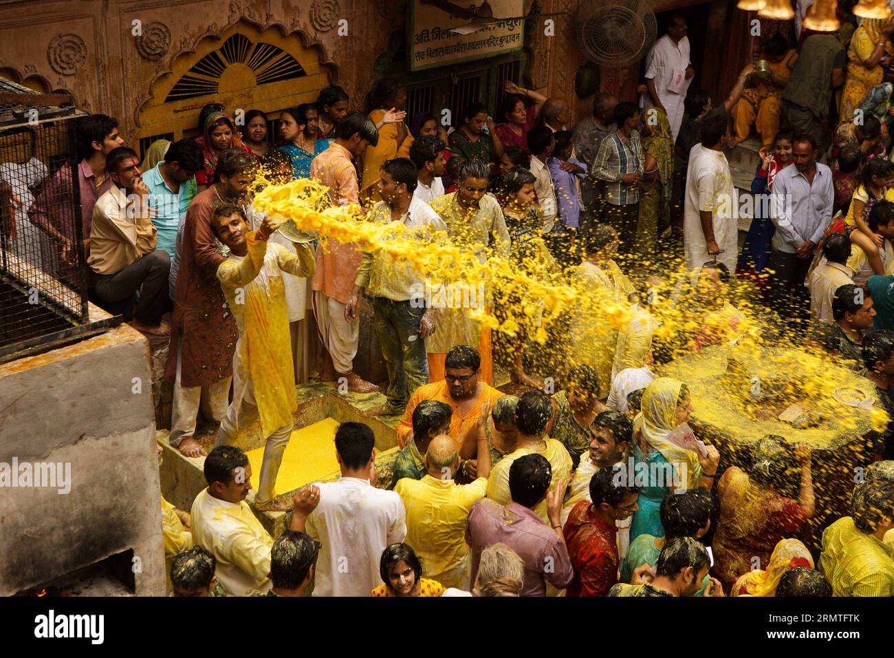 VRINDAVAN, Sept. 2, 2014 -- Hindu devotees celebrate the Radha Ashtami ...