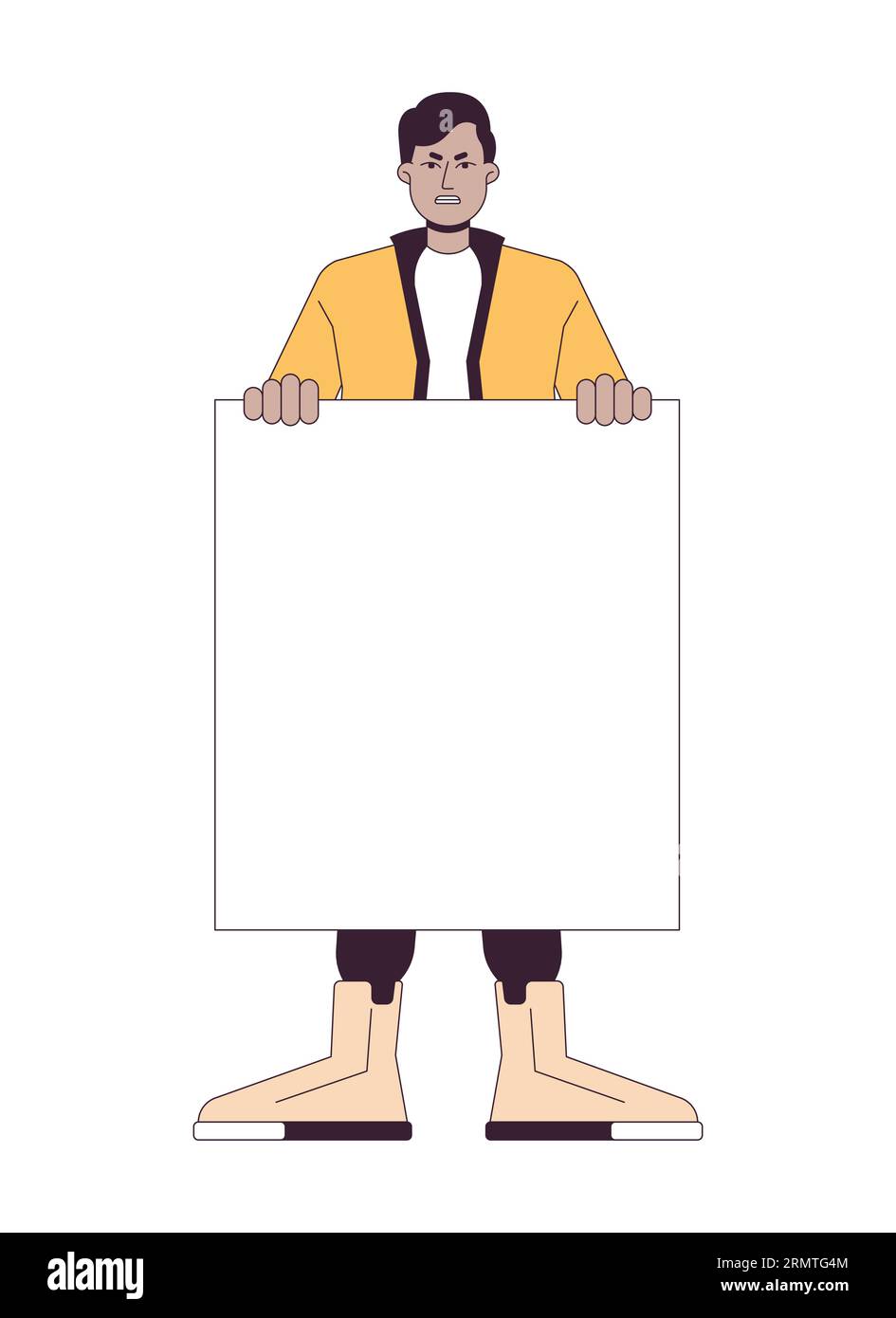 Angry protest march Cut Out Stock Images & Pictures - Alamy