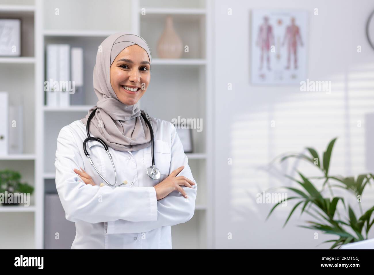 Successful muslim female general practitioner hi-res stock photography ...