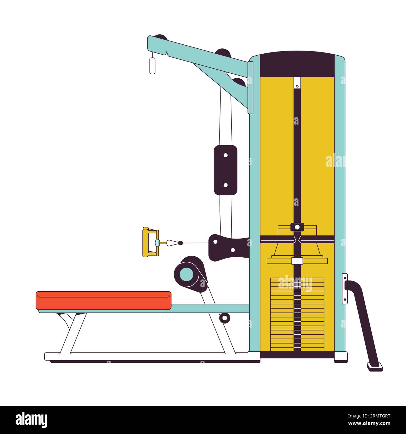 Row machine Cut Out Stock Images & Pictures - Alamy