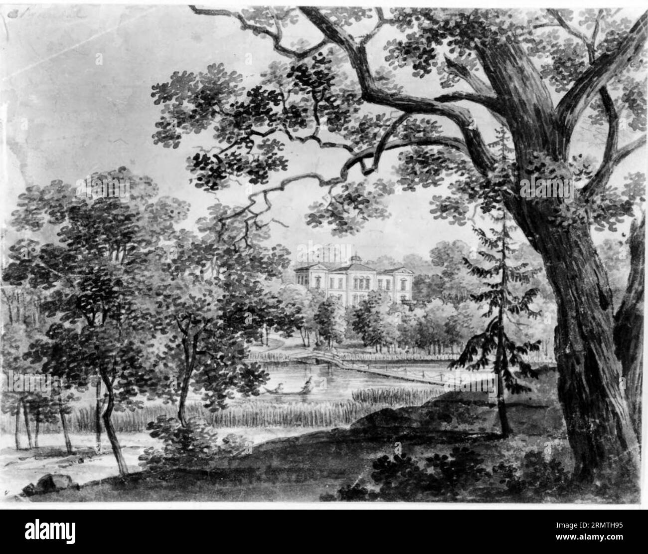 Rosendals slott by Adolf Ulrik Schützercrantz Stock Photo - Alamy