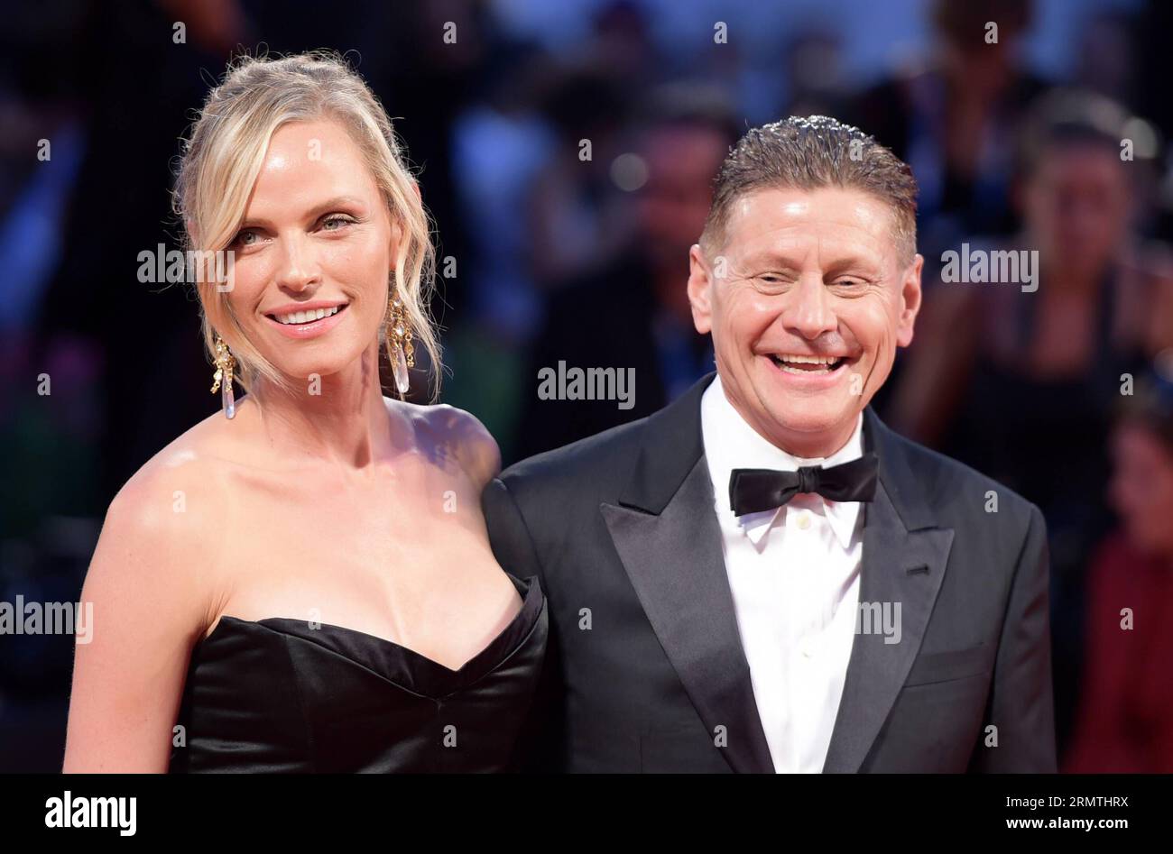 (140905) -- VENICE, Sept. 5, 2014 -- Director Andrew Niccol (R) and his ...