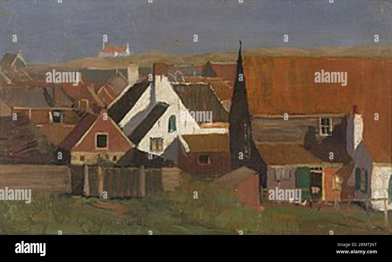 gezicht op Katwijk aan Zee 1918 by Louis Hartz Stock Photo - Alamy