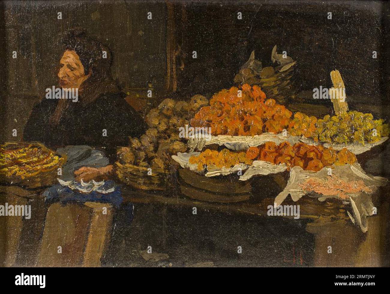 Fruitstalletje 1890 by Louis Hartz Stock Photo - Alamy