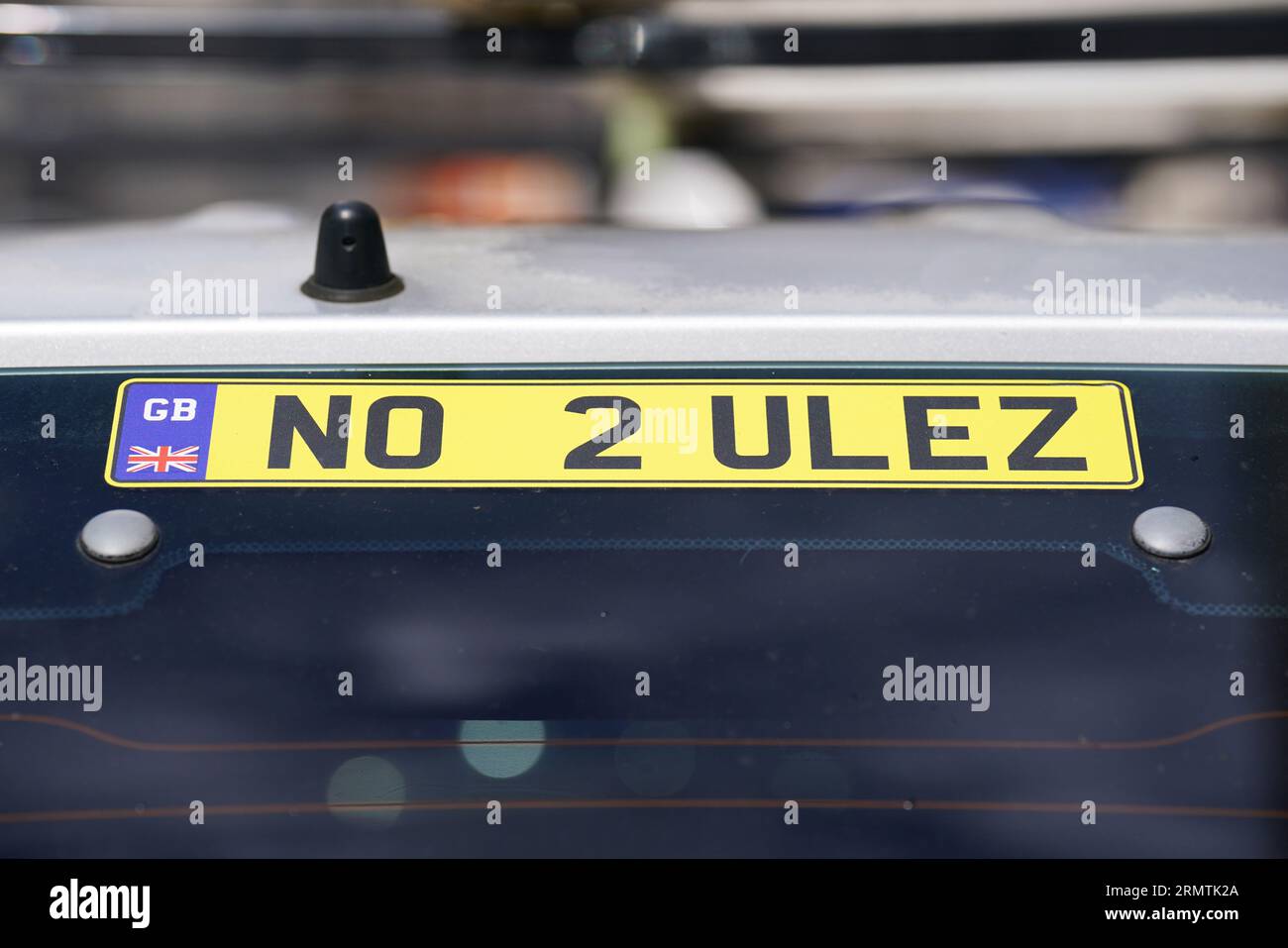 An anti ulez sticker on a vehicle on Warwick Avenue, London, on the ...