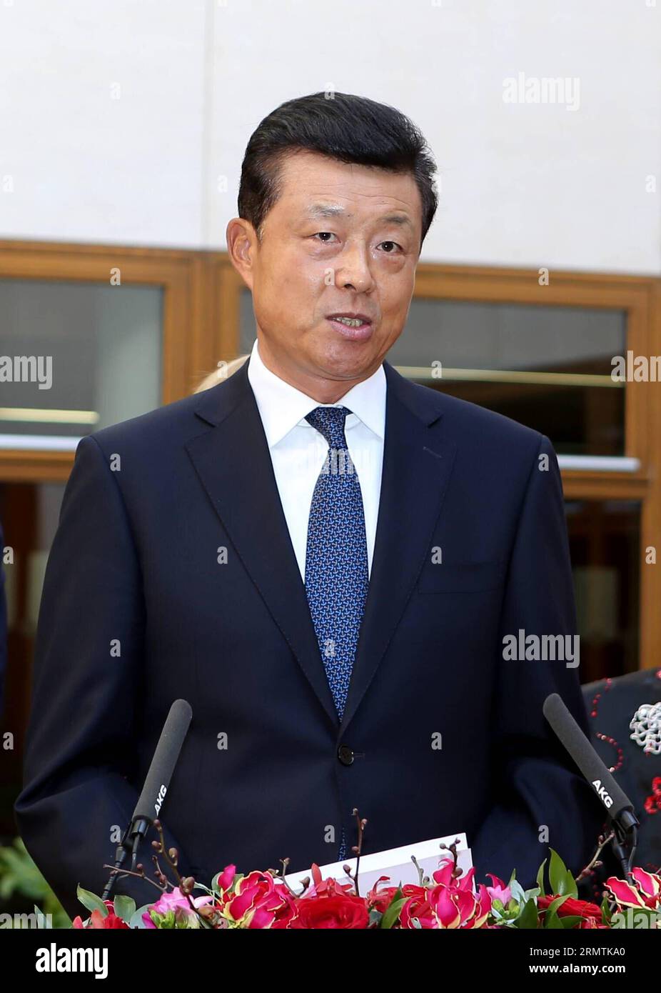 Liu Xiaoming, Chinese ambassador to the U.K., addresses a ceremony ...