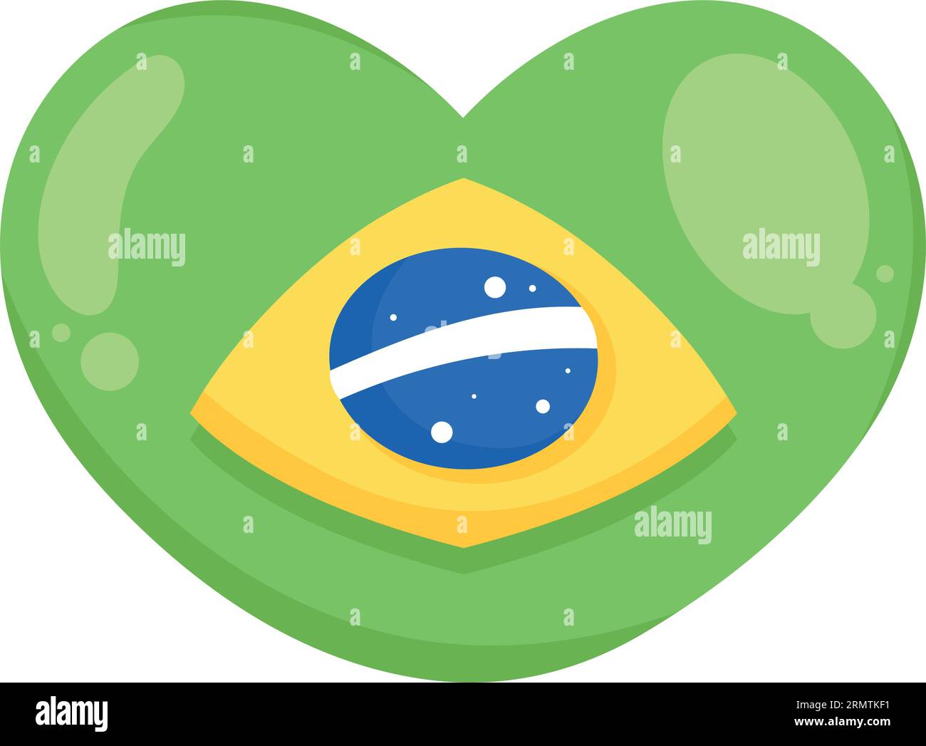brazilian heart illustration vector isolated Stock Vector Image & Art ...