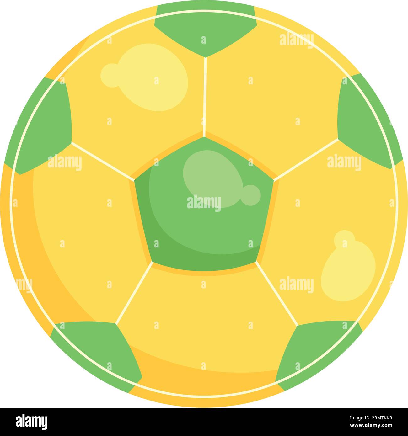 yellow soccer ball vector isolated Stock Vector Image & Art - Alamy