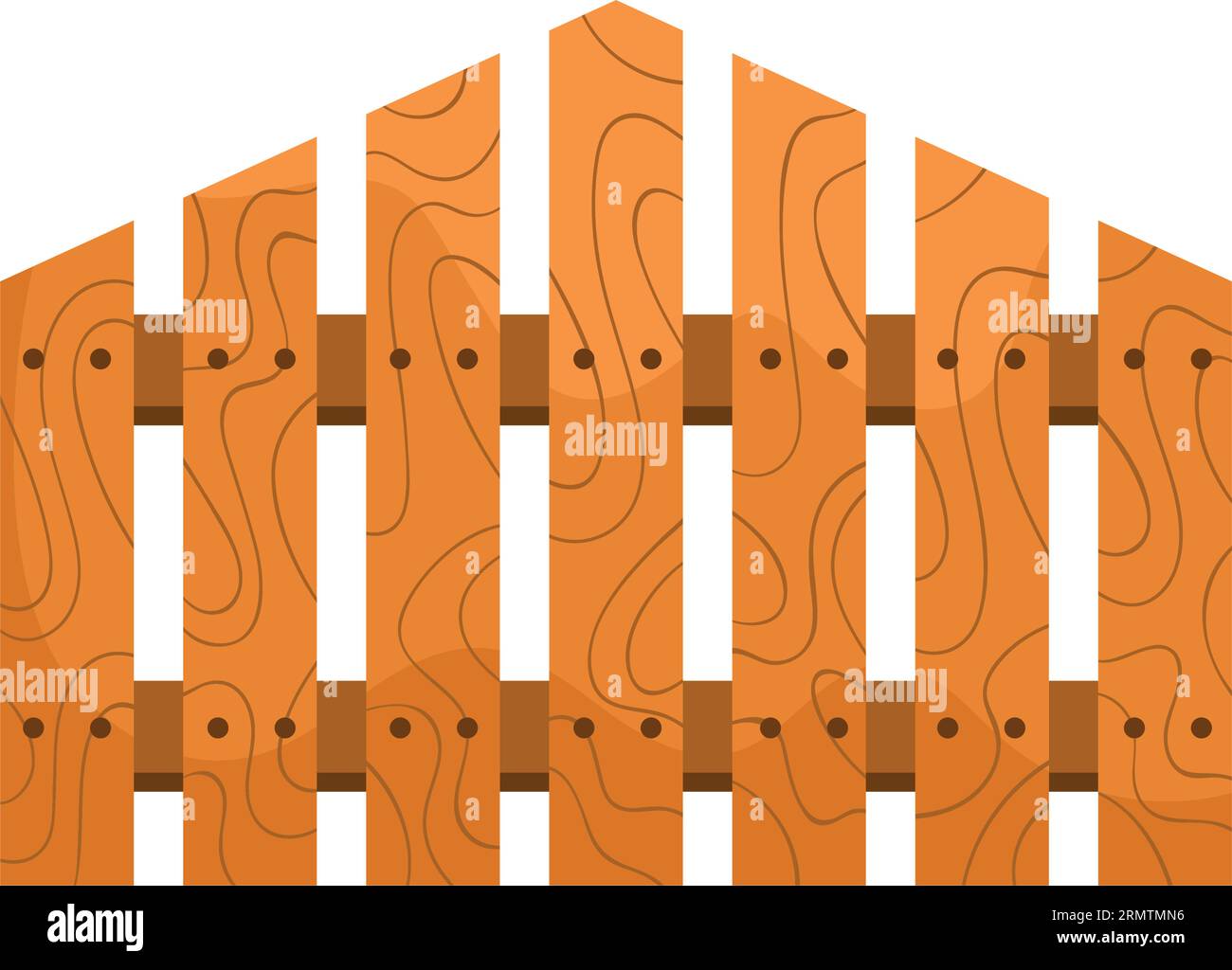 garden wooden fence vector isolated Stock Vector Image & Art - Alamy