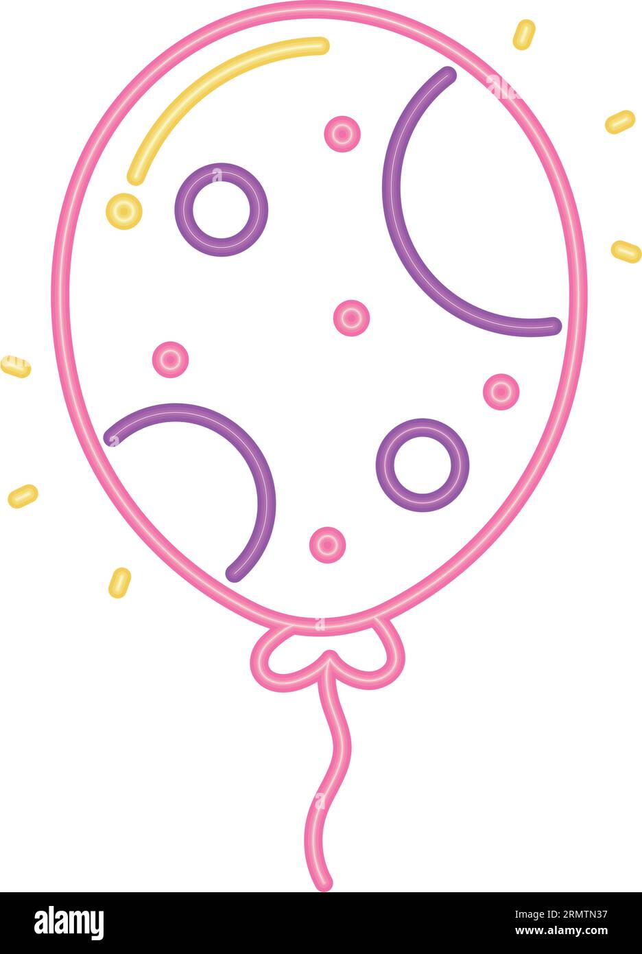 neon helium balloon vector isolated Stock Vector Image & Art - Alamy