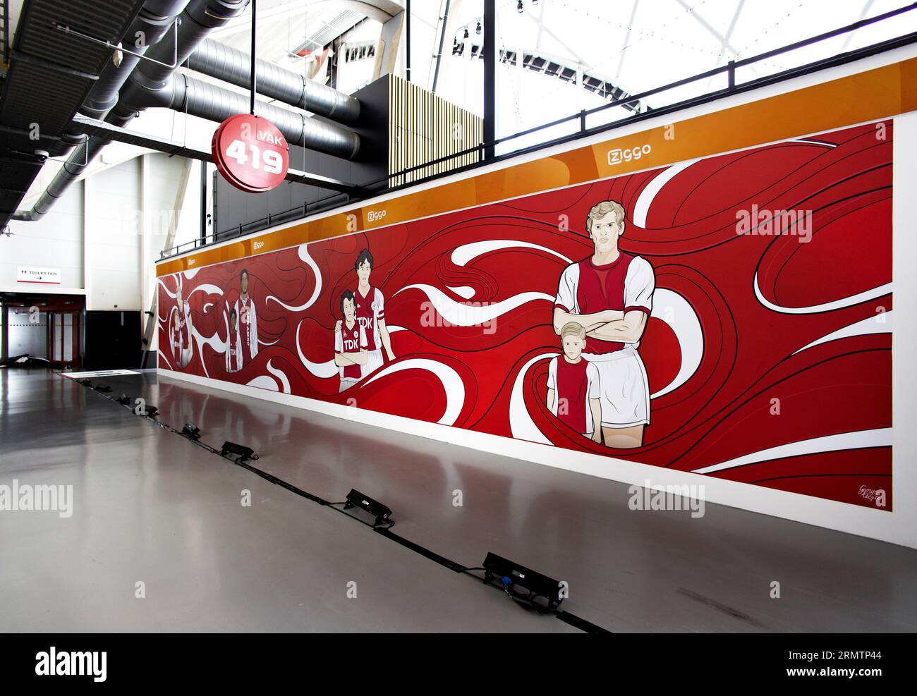 AMSTERDAM - Unveiling of the Legends mural in the Johan Cruijff ArenA ...