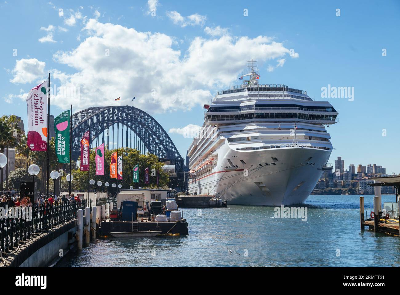 Cruise Ship in The Rocks Sydney Stock Photo - Alamy