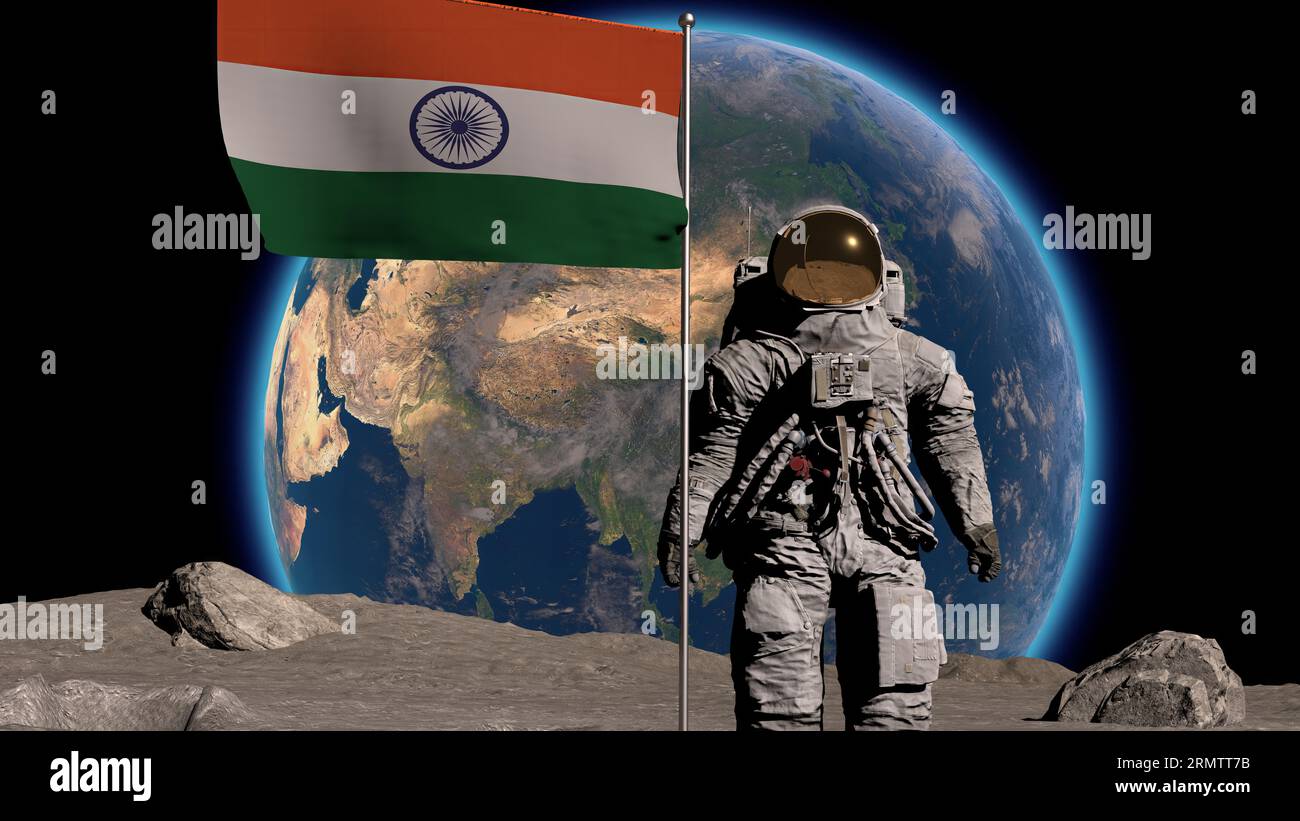 Indian Astronauts On Moon