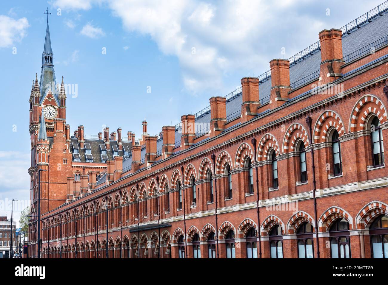 Facade of St. Pancras International Station. St. Pancras International ...