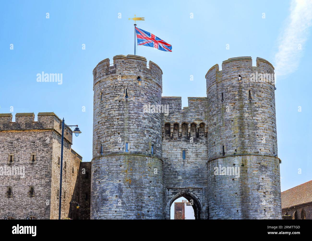 The Westgate in Canterbury, Kent, England, high western gate of the ...