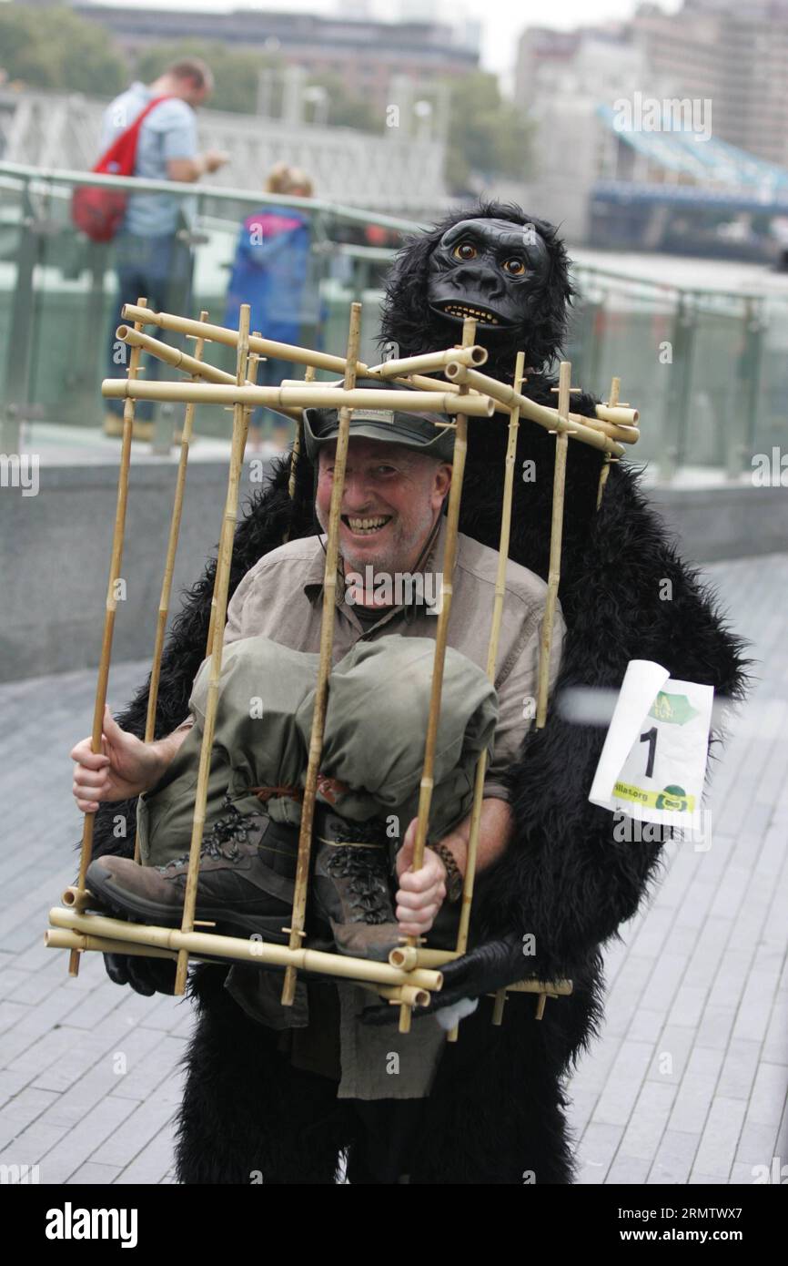 (140921) -- LONDON, -- A participant takes part in the 11th Great ...