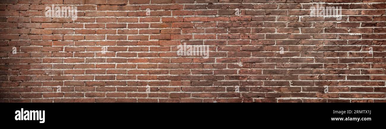 Old brick wall as background, banner design Stock Photo - Alamy