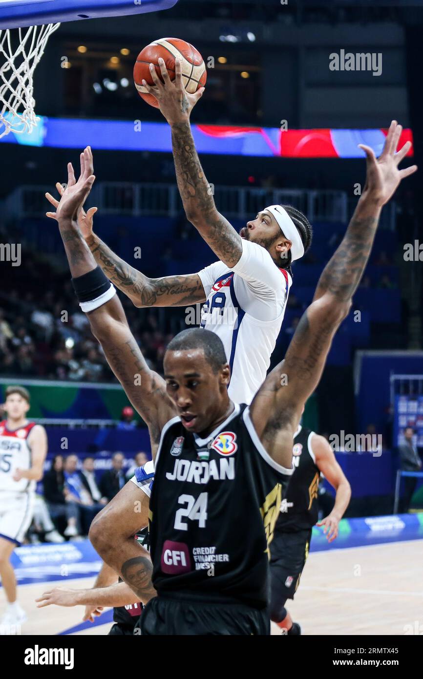 Manila, Philippines. 30th Aug, 2023. Brandon Ingram (Top) of the United ...