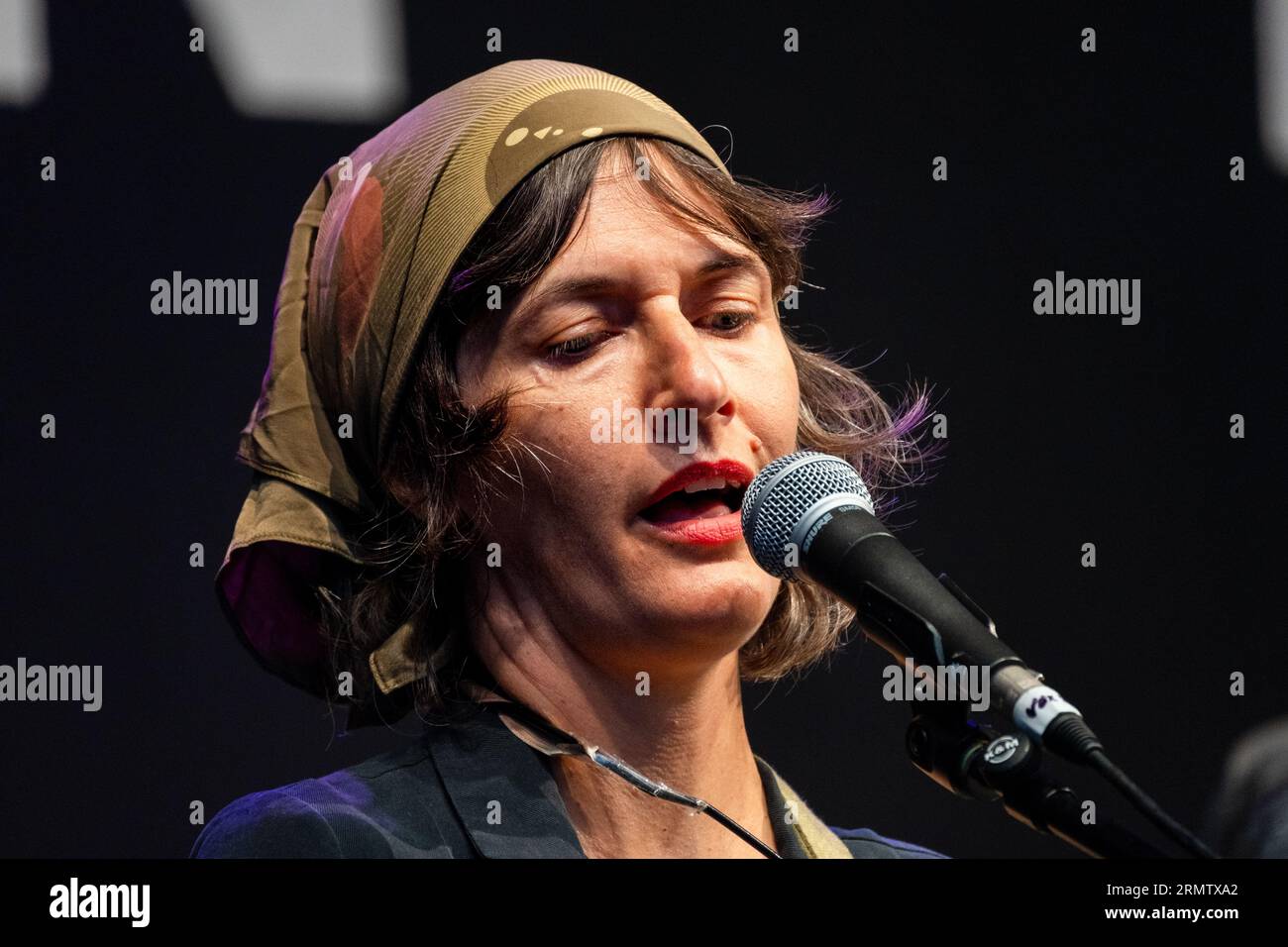 Josephine Foster plays the Walled Garden at Green Man Festival in Wales ...