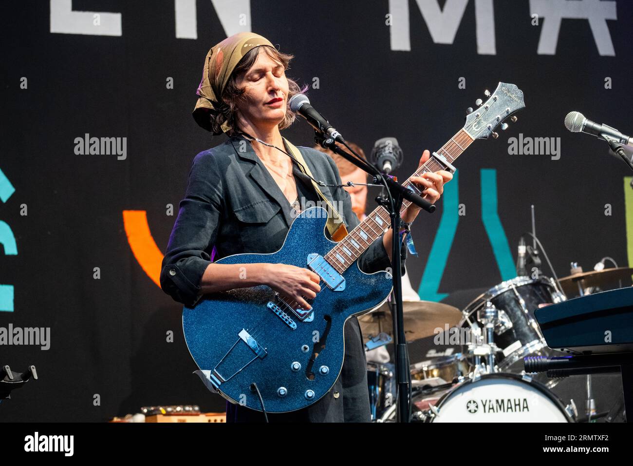 Josephine Foster plays the Walled Garden at Green Man Festival in Wales ...