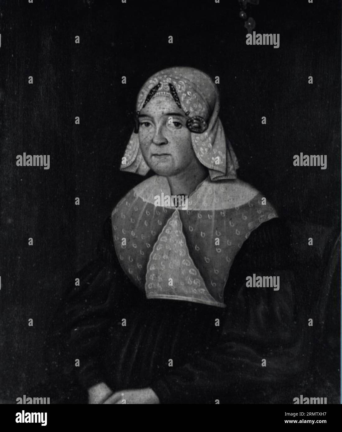 Portret van Maria Louisa Romar 1844 by Cornelis Wester Stock Photo - Alamy