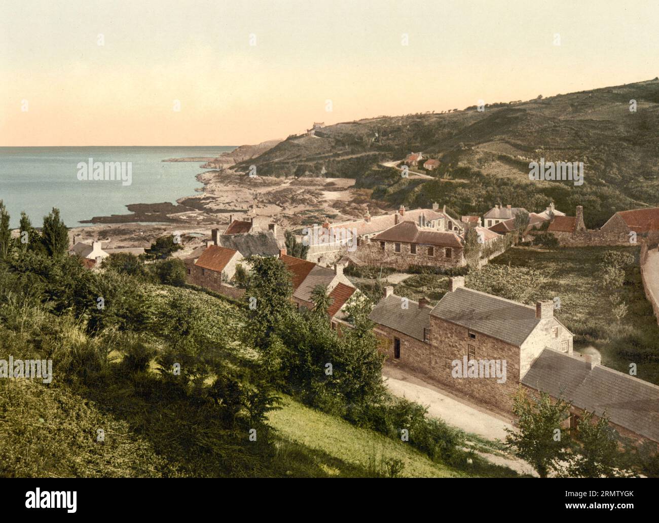 Hozel bay, Jersey, Kanalinsel im Ärmelkanal in der Bucht von Saint-Malo ...