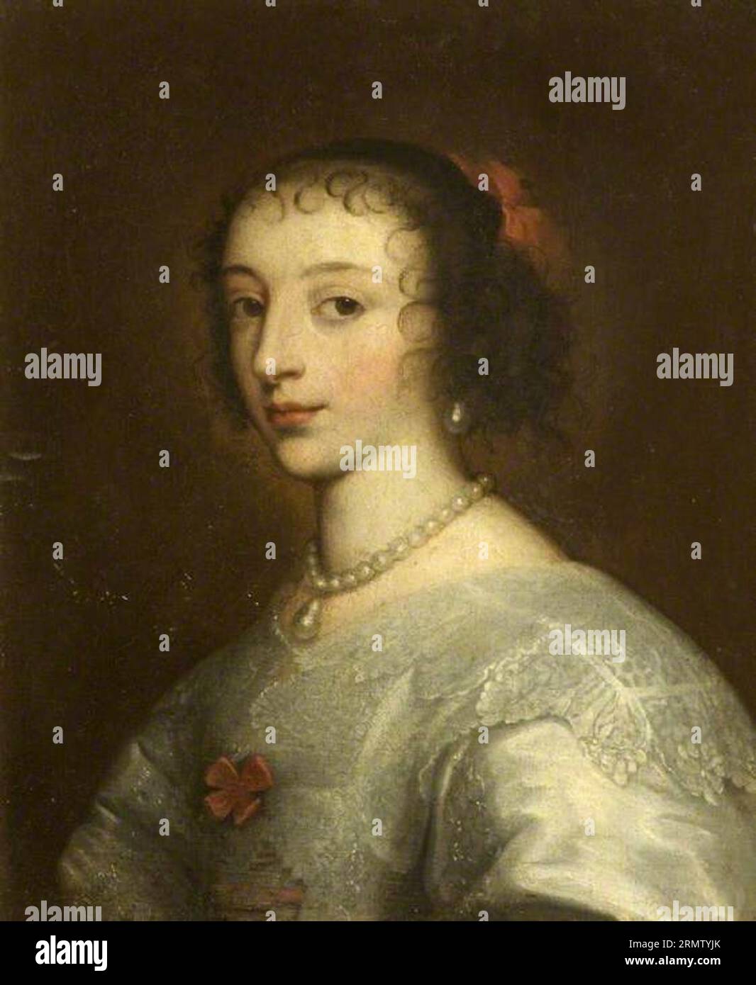 Henrietta Maria (1609–1669) (after Anthony van Dyck) by Johannes ...