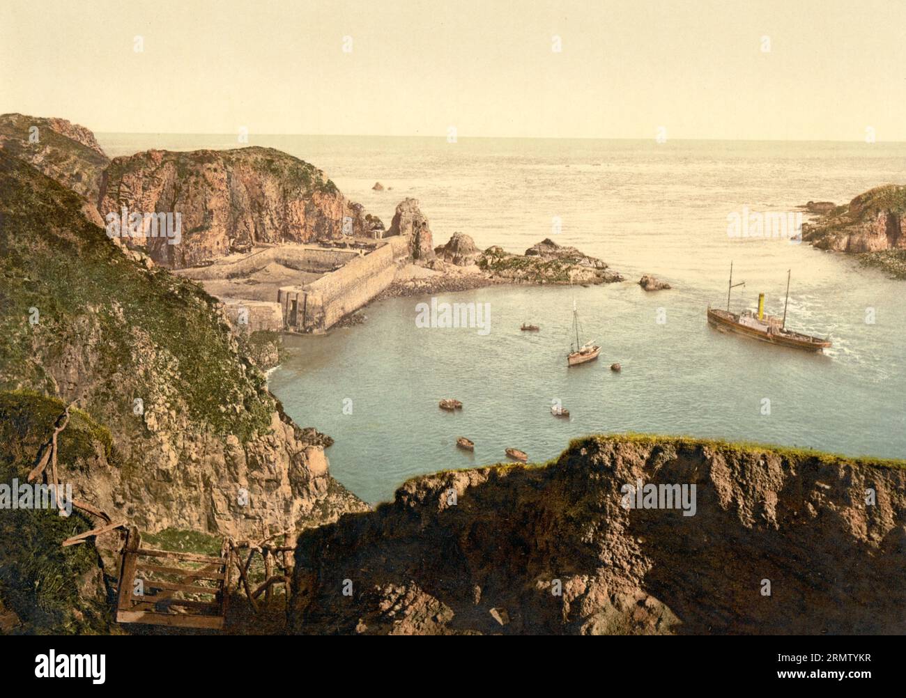 Hafen, Sark, Kanalinsel, Ärmelkanal, gehört zur Vogtei Guernsey ...