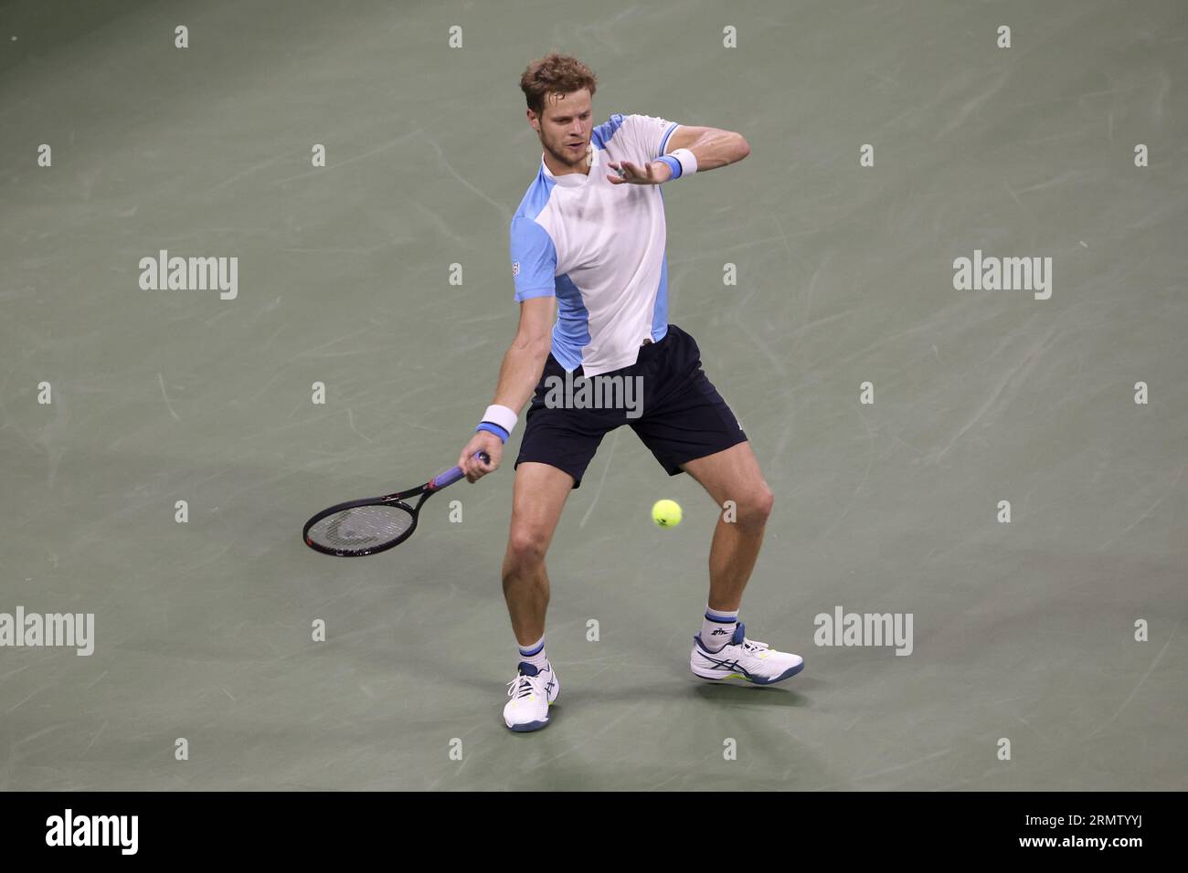 Yannick Hanfmann of Germany during day 2 of the 2023 US Open Tennis ...