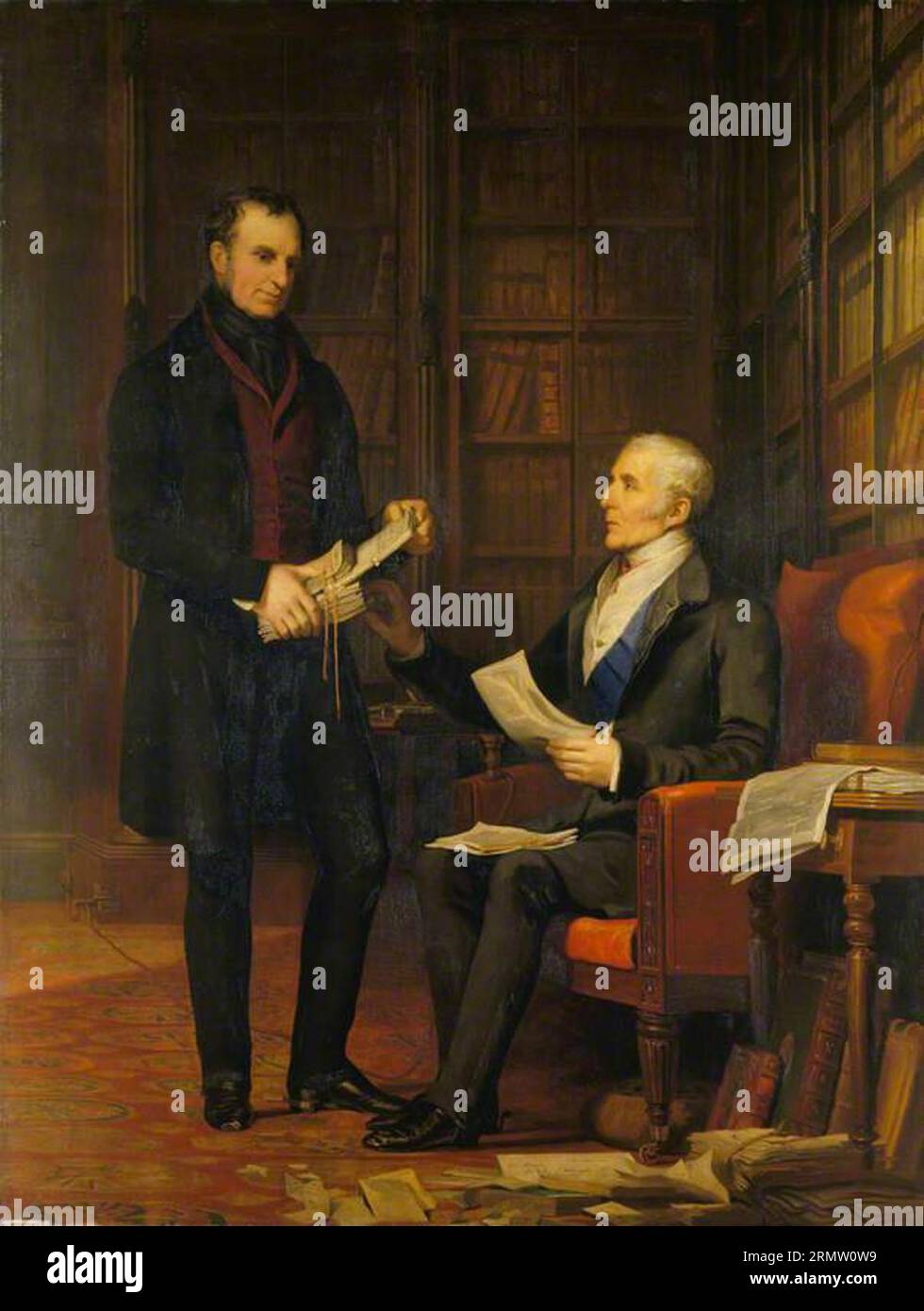 The Duke of Wellington with Colonel Gurwood at Apsley House 1840 by ...
