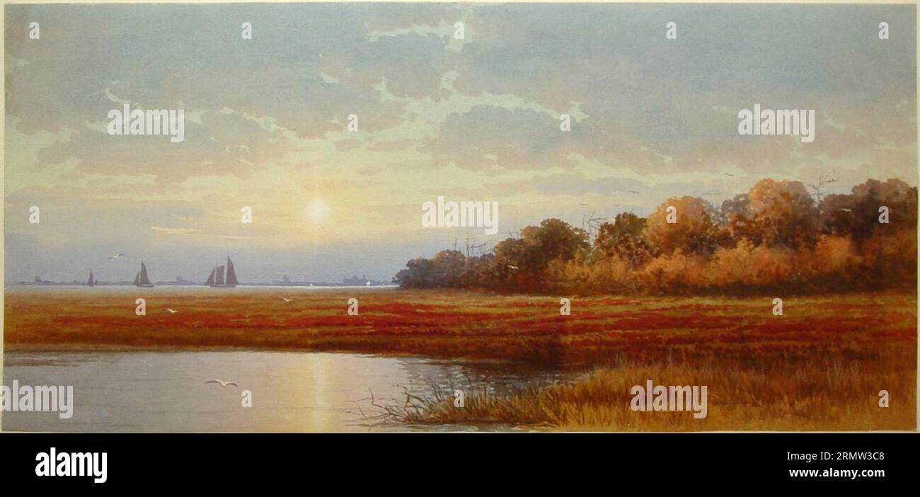 Autumn at South Atlantic City by George Emerick Essig Stock Photo - Alamy