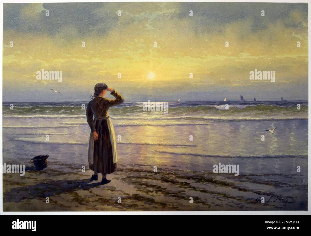 The Fisherman's Daughter by George Emerick Essig Stock Photo - Alamy