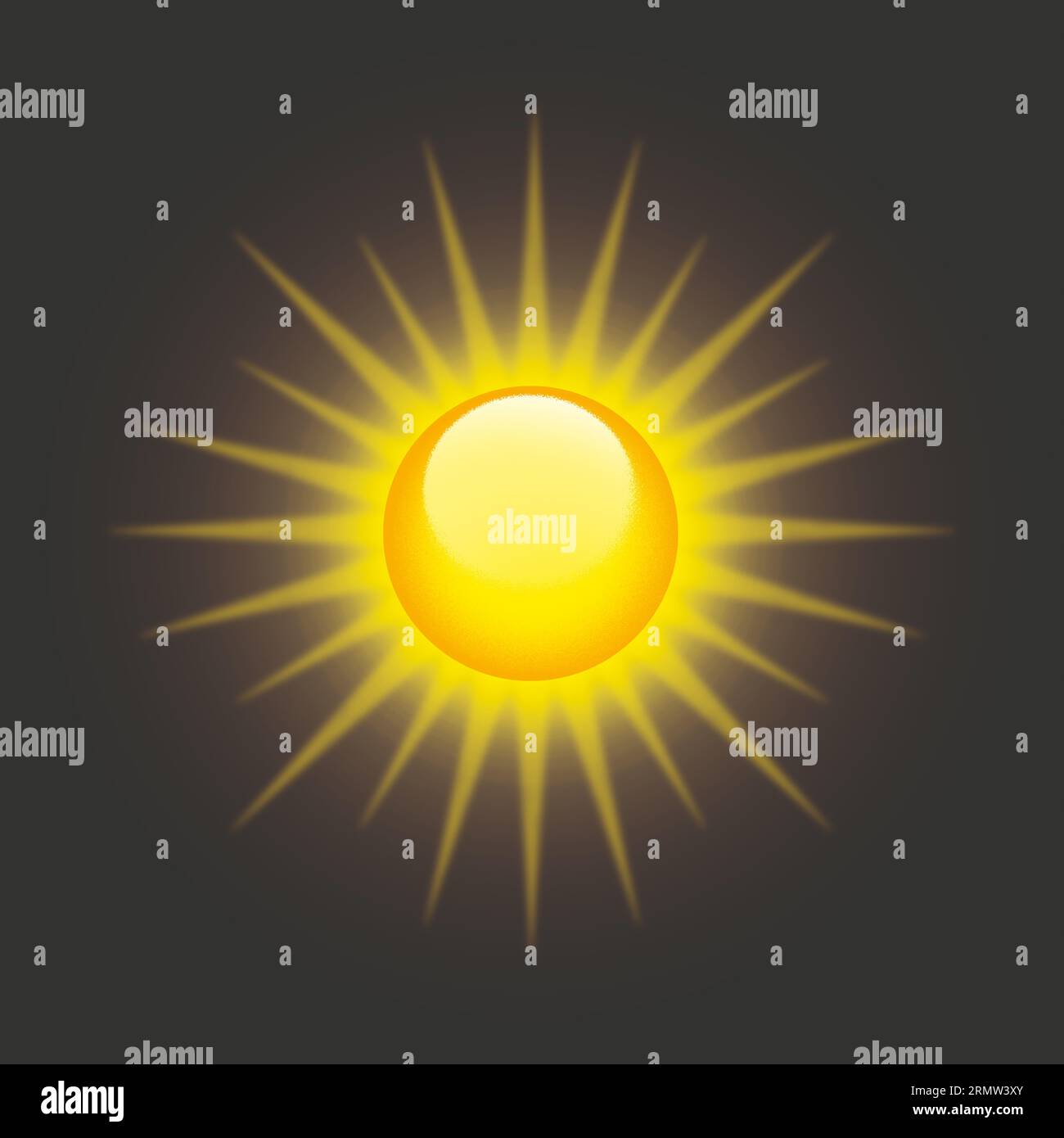 Graphic Sun Icon Symbol. Illustration for design Stock Photo - Alamy
