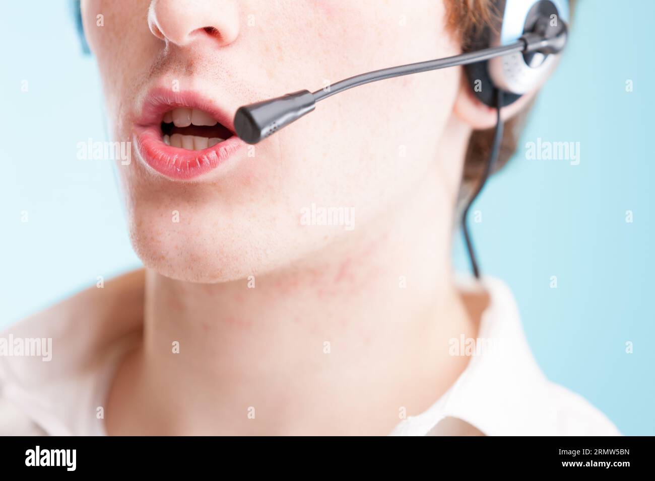 When you think 'contact us," picture this: close-up of a young man's ...