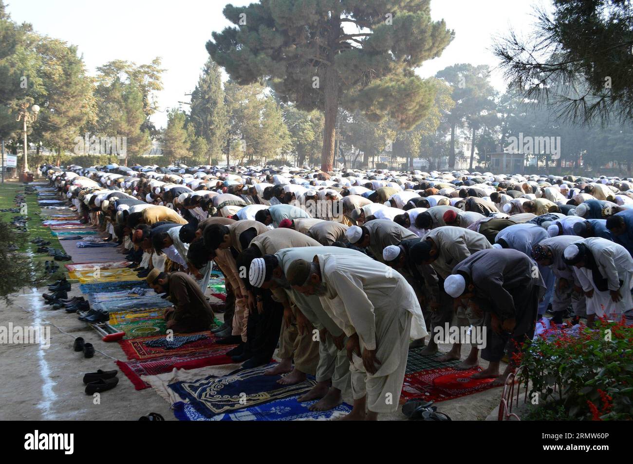 Pakistani Muslims offer special prayers to celebrate the Eid al-Adha ...