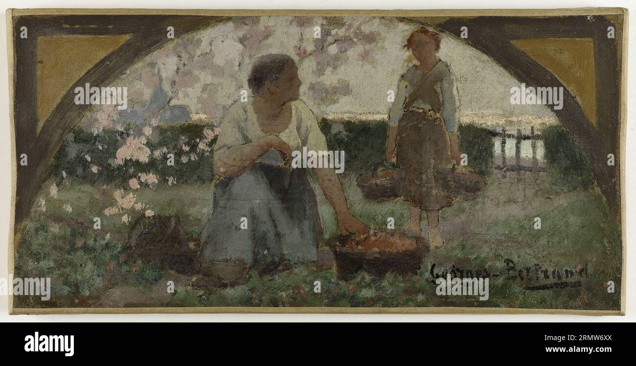 Esquisse pour la salle à manger de l'Hôtel de Ville de Paris : Les fraises circa 1893 by Georges ...