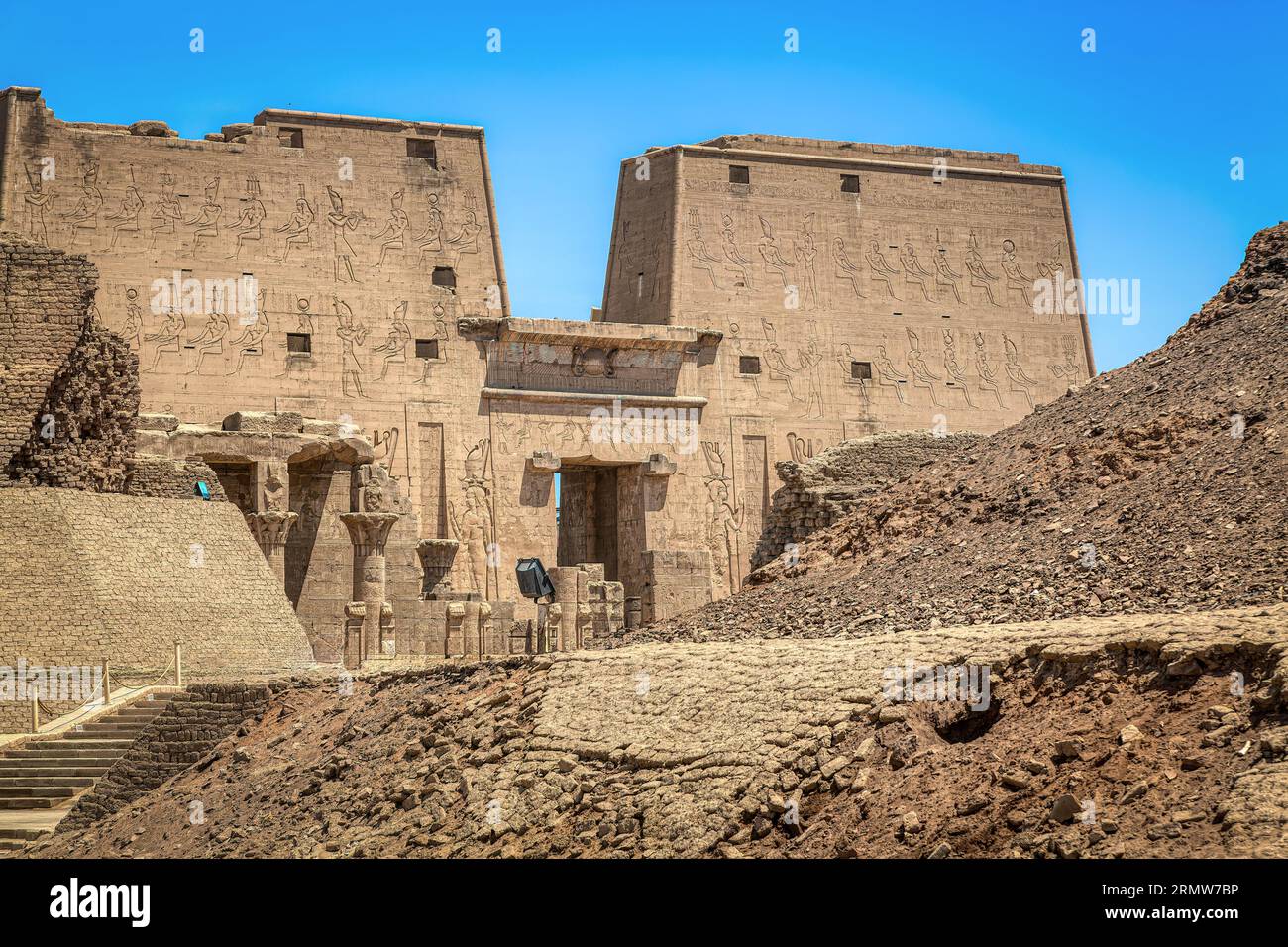 Edfu Temple of Horus, Edfu, Egypt Stock Photo - Alamy